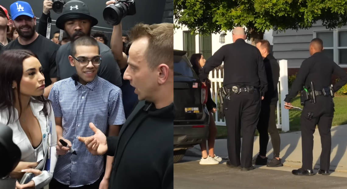 Police forced to intervene as Sam Frank and Vitaly get into fiery live ...