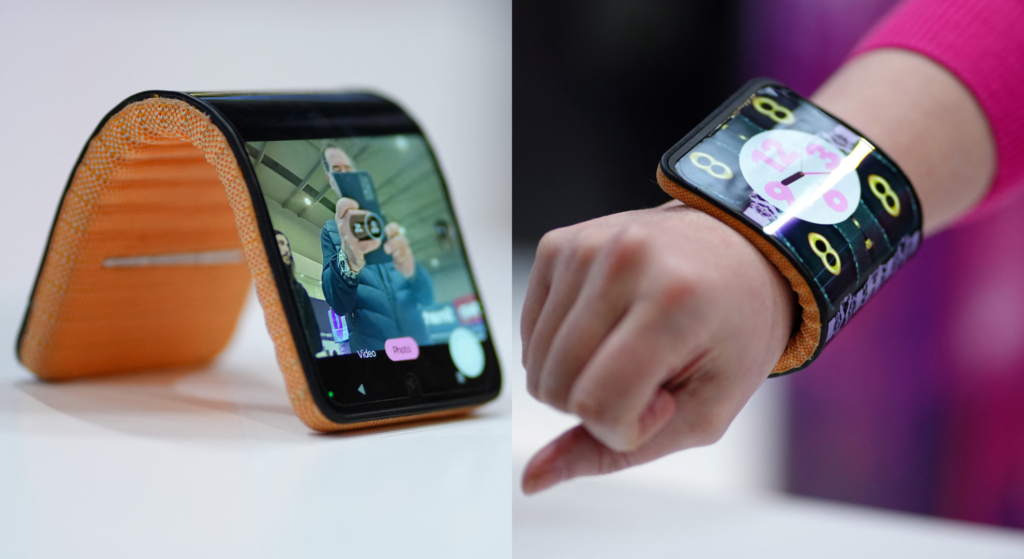 Bendable phones that can be worn as bracelets turn sci-fi dreams into ...
