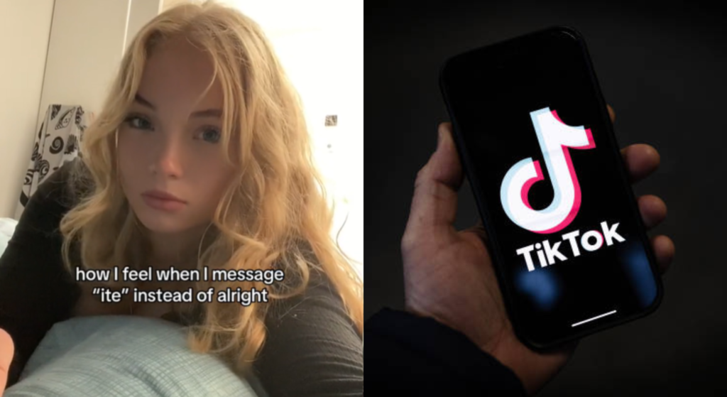 What does 'ITE' mean in texting?