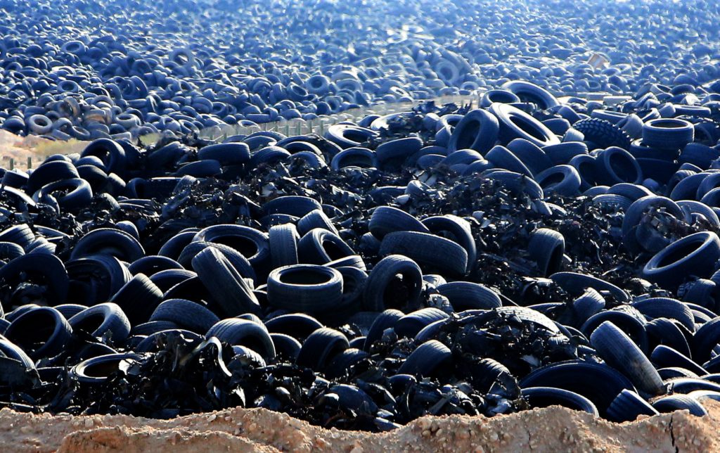 How a 'tire graveyard' with over 40 million tires became a sports field ...