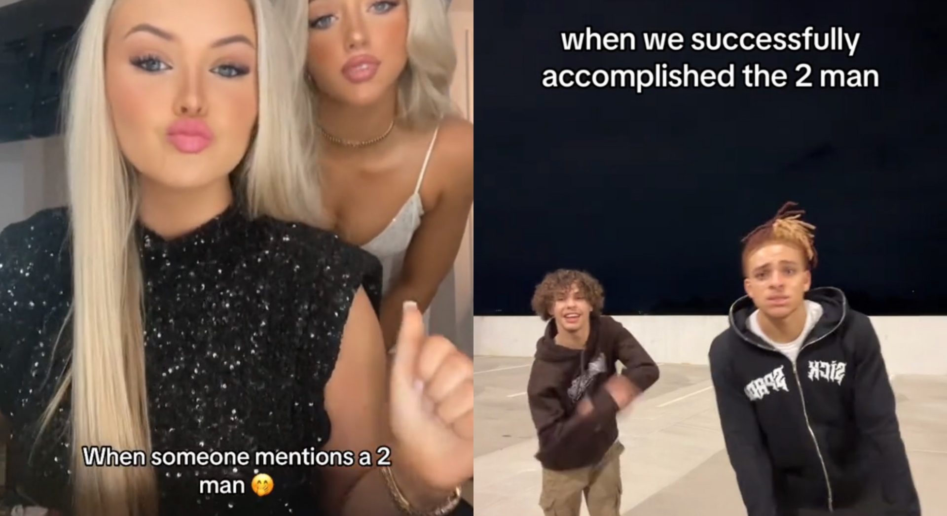 What is a '2 Man' on TikTok?