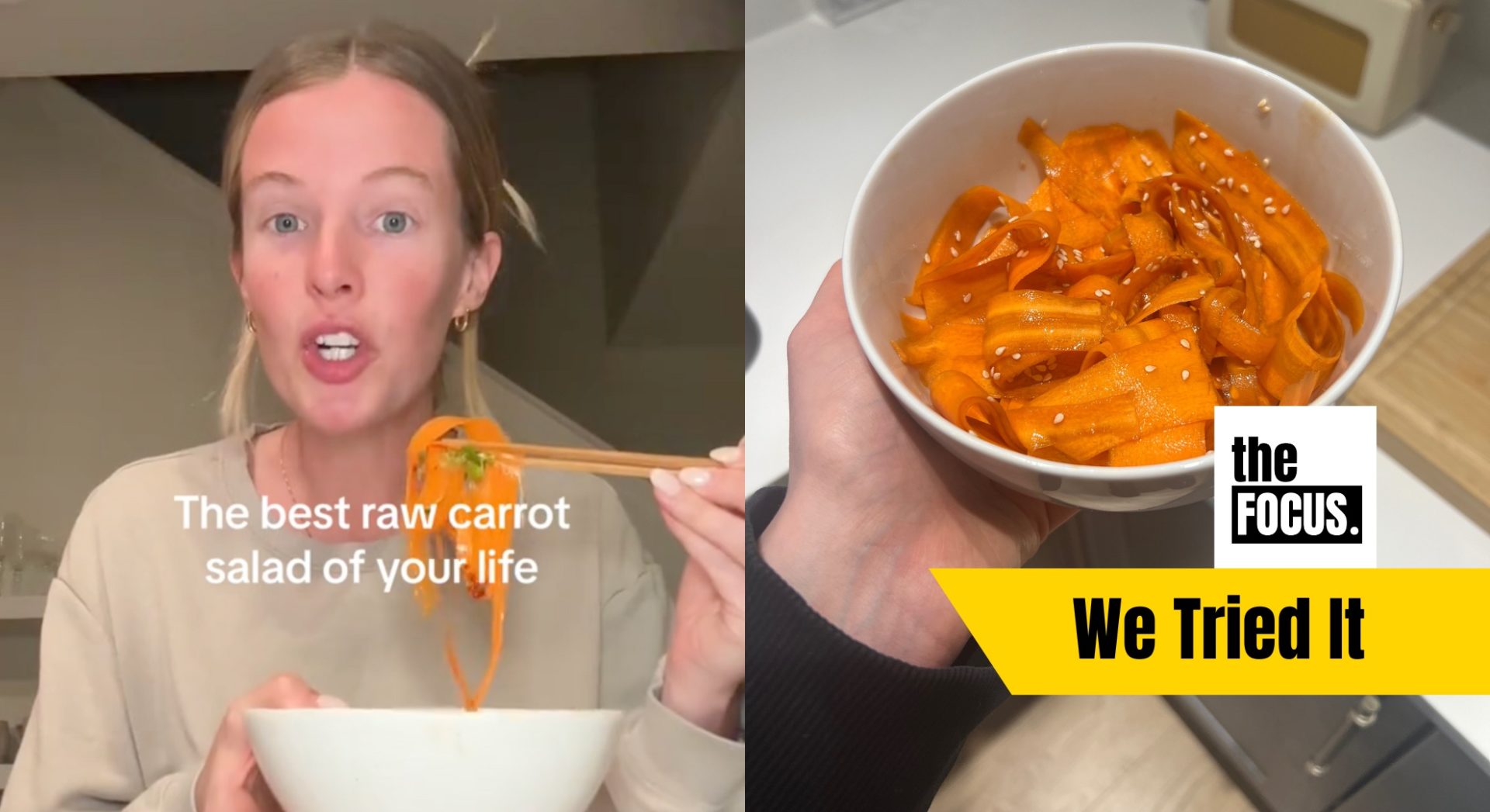 I tried TikTok's viral Raw Carrot Salad, and it's the perfect healthy snack