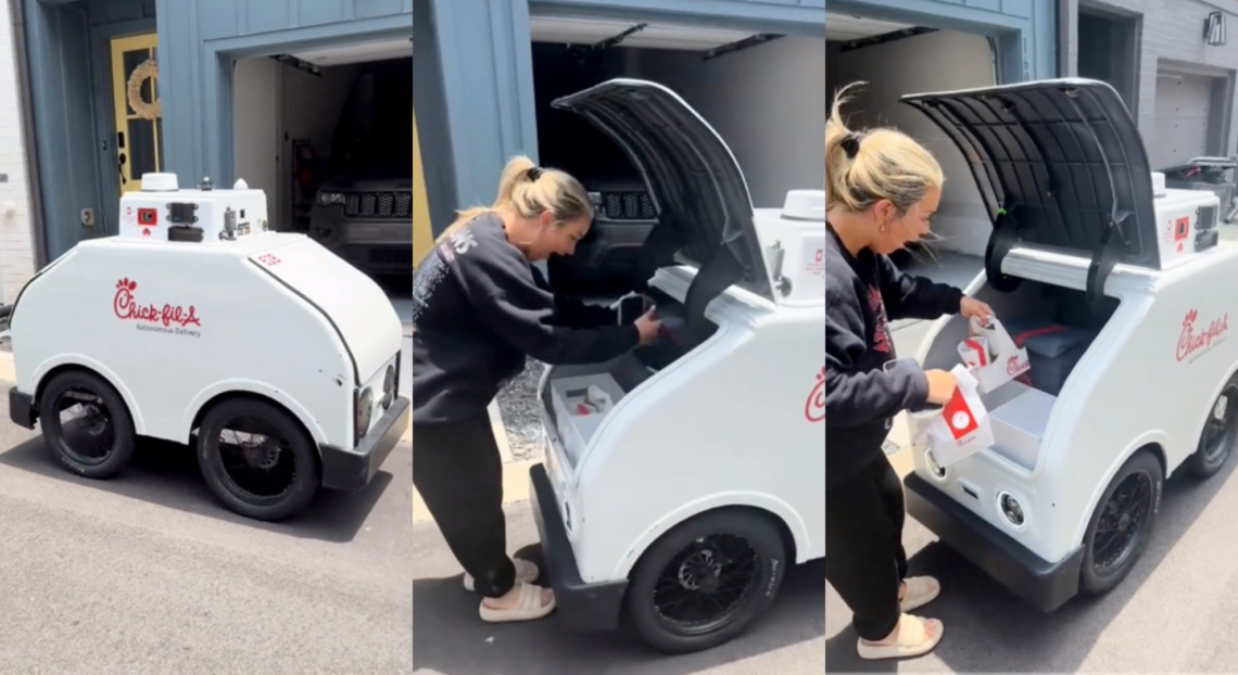 Chick-fil-A's futuristic delivery robots bring chicken straight to your ...
