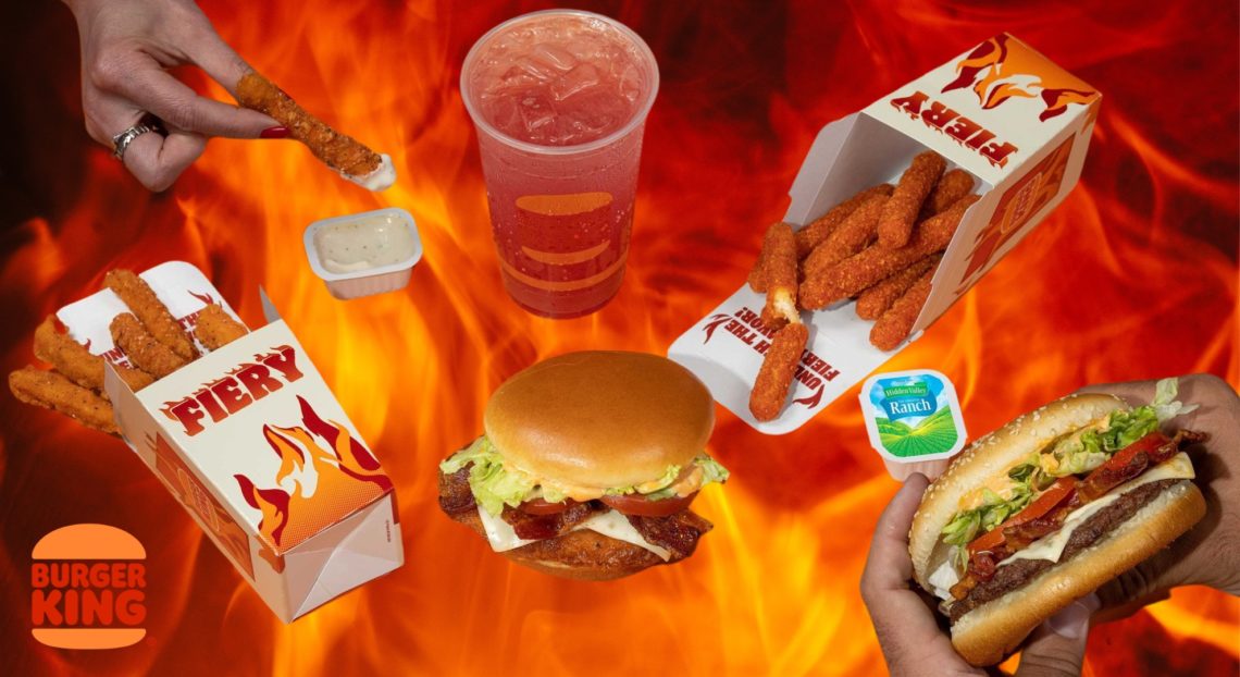Burger King's new Fiery Menu has five different spice levels that you ...