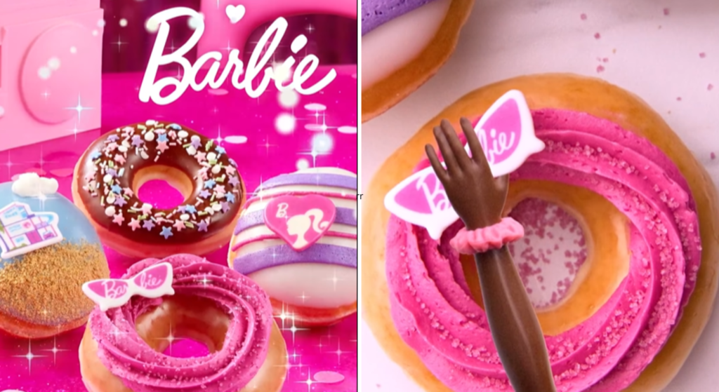 Krispy Kreme has free Barbie-themed glasses with special doughnuts ...